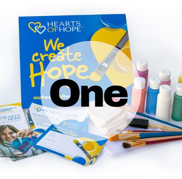 1-Heart HOPE Kit with all Supplies - Hearts of Hope